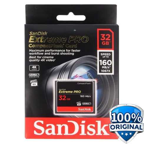 Jual SanDisk Extreme PRO Compact Flash Card (160MB/s) - SDCFXPS ...