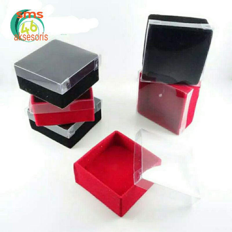 Jual Kotak Box Mika Perhiasan Beludru Kotak Hadiah Souvenir Gelang Dan ...