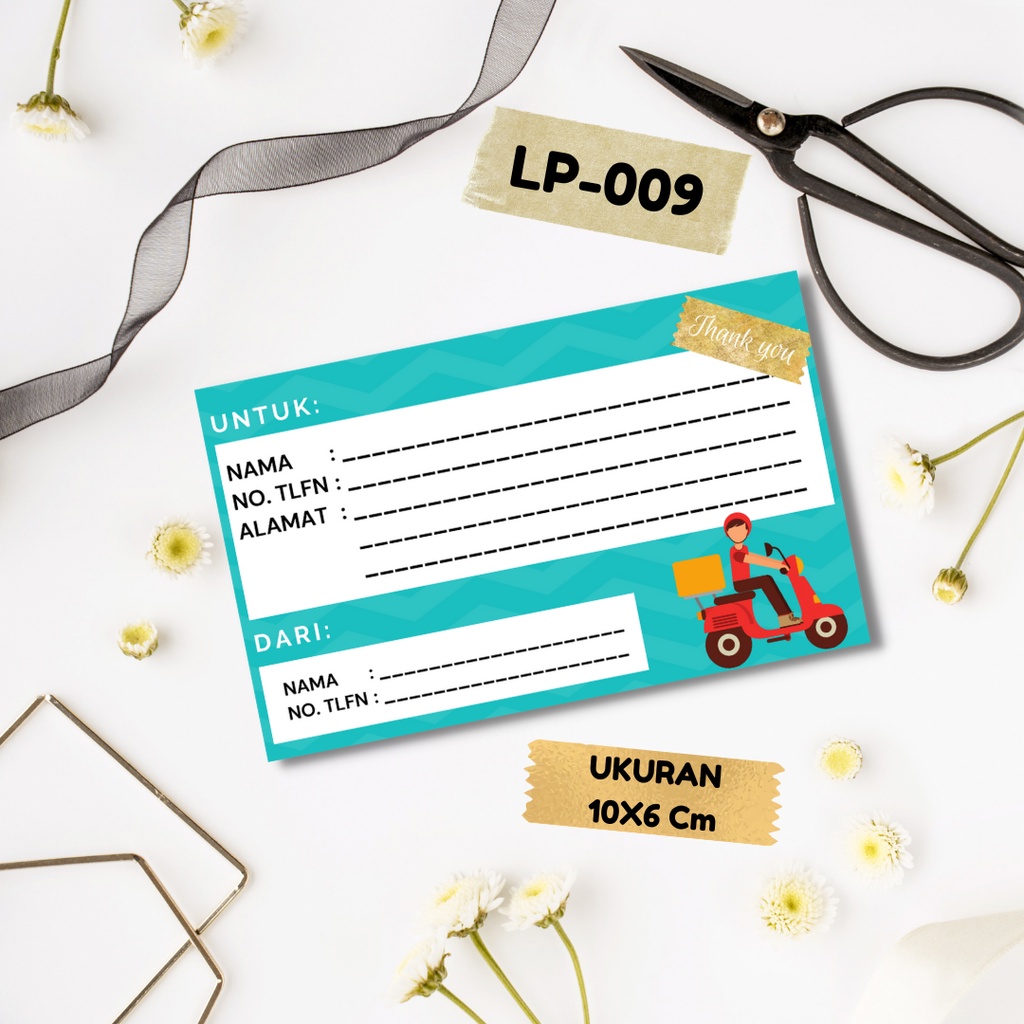Jual CETAK STIKER LABEL PENGIRIMAN PAKET ONLINE SHOP BEBAS PILIH DESAIN ...