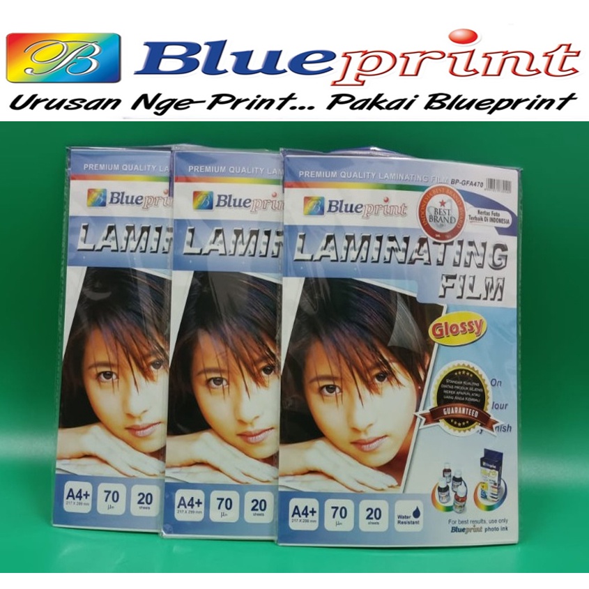 Jual LAMINASI FOTO BLUEPRINT A4 GLOSSY / PLASTIK LAMINATING GLOSSY ...