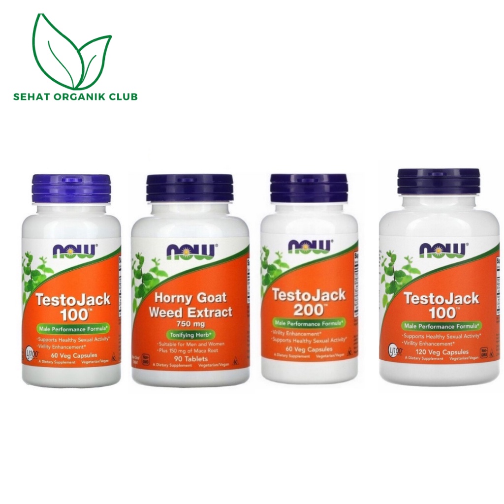 Jual Now Foods TestoJack 200 60 Veg Capsules ; Now Foods TestoJack 100 ...