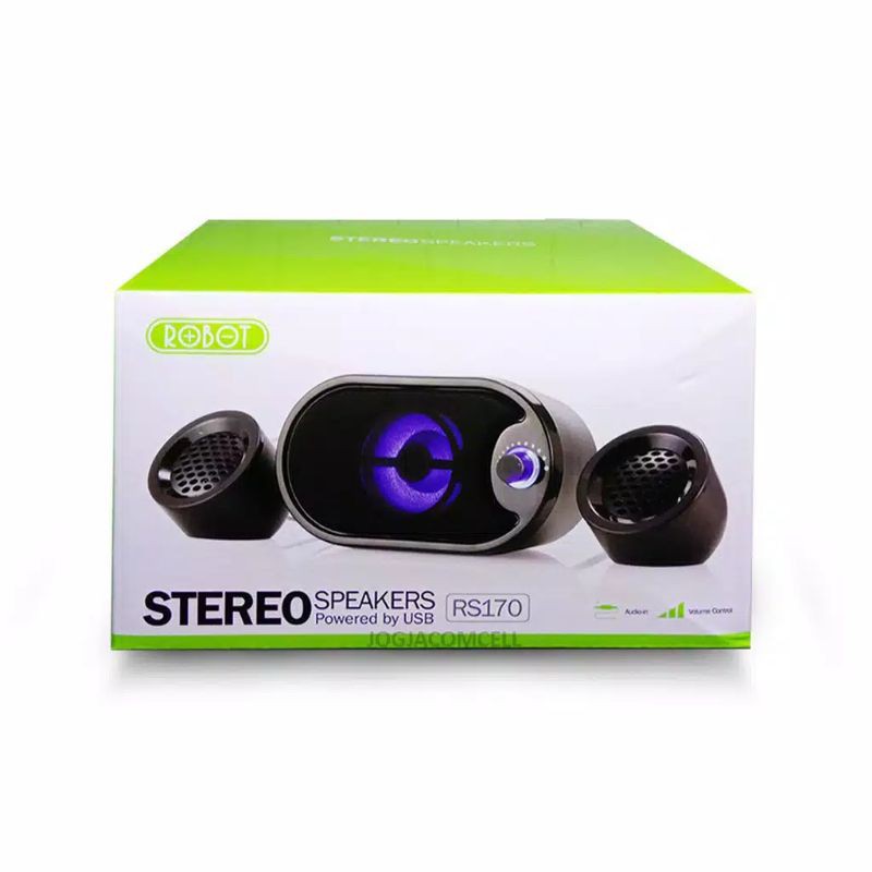 Jual speaker robot rs170 dan rs190 pc gaming 2,1ch subwoffer speaker ...
