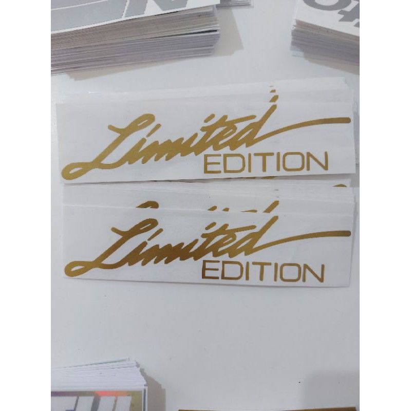 Jual STICKER LIMITED EDITION CUTTING | Shopee Indonesia