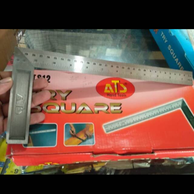Jual Penggaris Siku ATS Hand Tools TS12 ( Pasekon, meteran penyiku ...