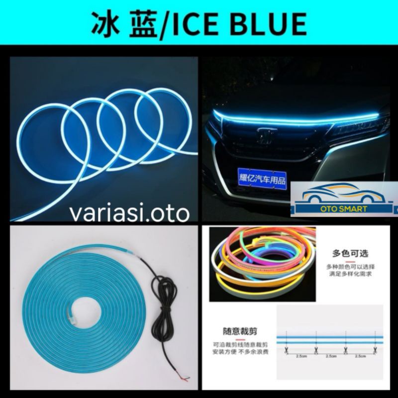 Jual LAMPU STRIP LED FLEKSIBEL UNIVERSAL UNTUK DEKORASI MOBIL / LAMPU ...