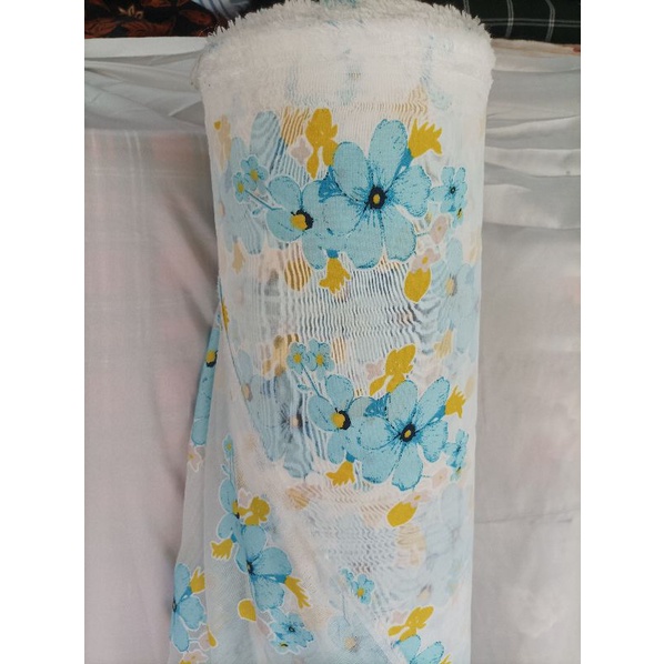 Jual Kain Organdi Motif Embouse Organza Premium - Harga setengah meter ...