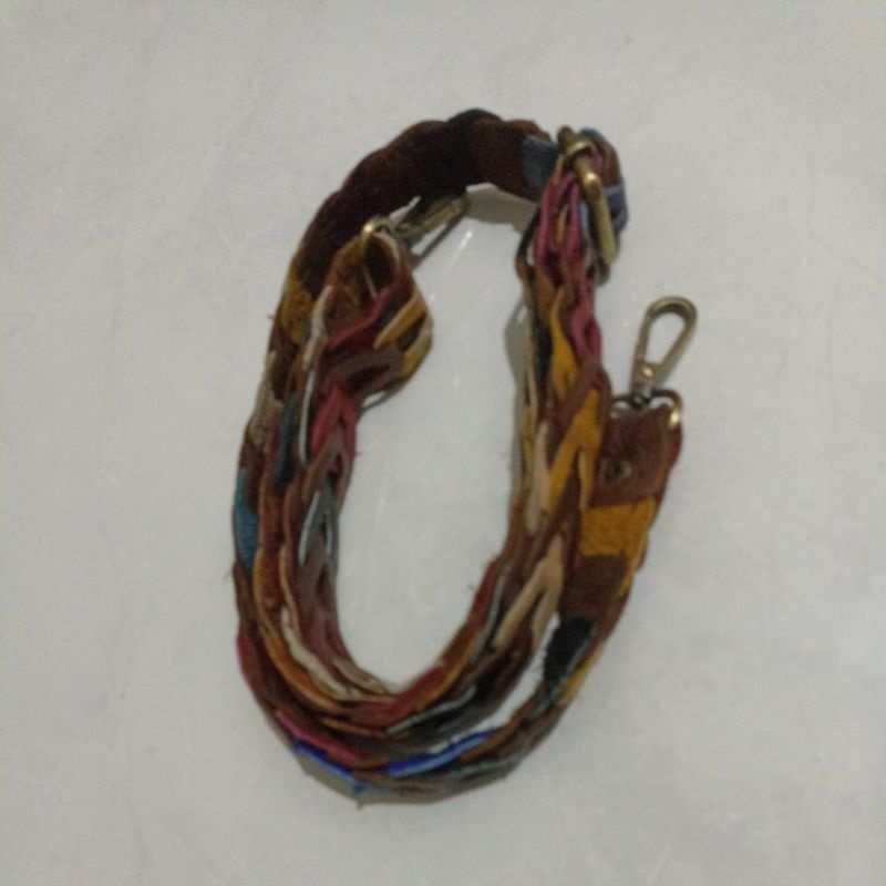 Jual tali tas kulit sapi asli model kepang | Shopee Indonesia