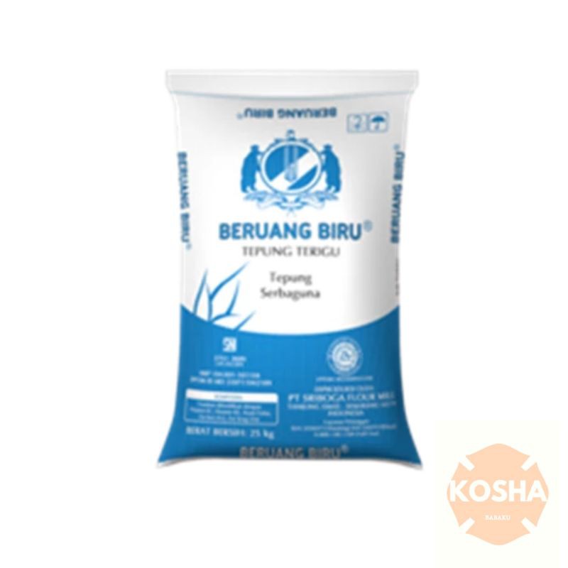 Jual tepung terigu/tepung beruang biru/1bag(25kg) | Shopee Indonesia