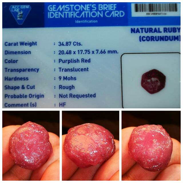 Jual Batu Natural Ruby ( Corundum) | Shopee Indonesia