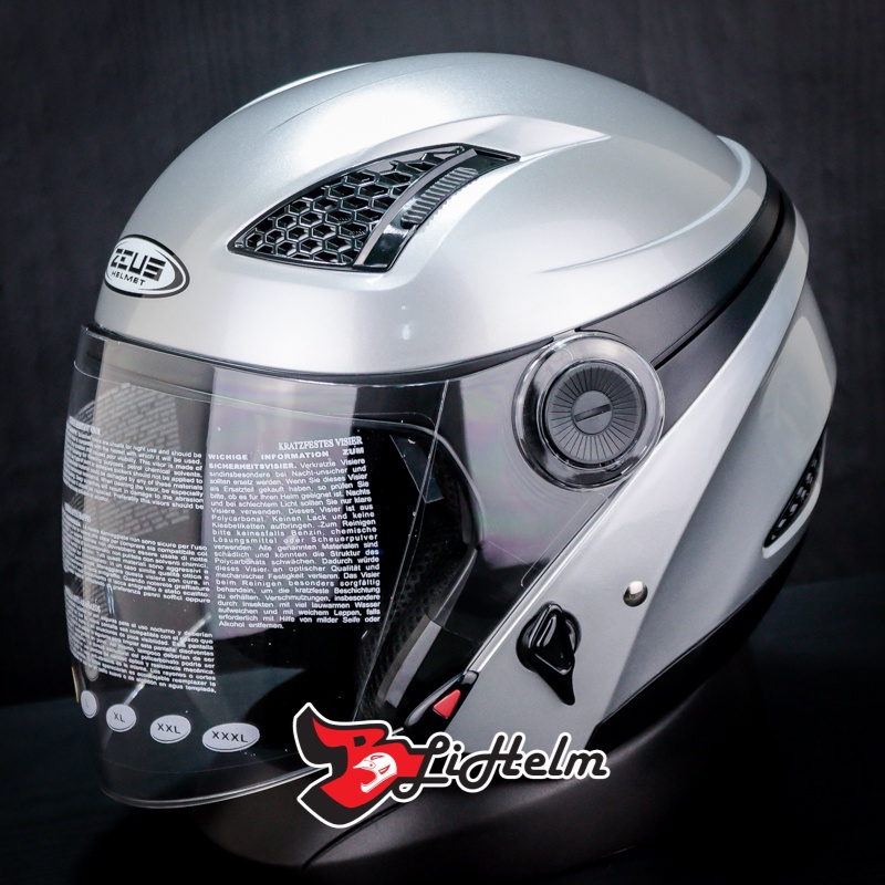 Jual HELM ZEUS ZS610 SPECIFY SILVER | ZS-610 HALF FACE HELMET SNI | ZS ...