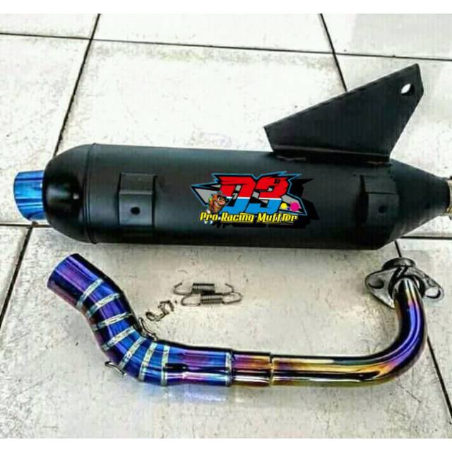 Jual Knalpot Racing Tsukgi Matic Bluegold | Shopee Indonesia