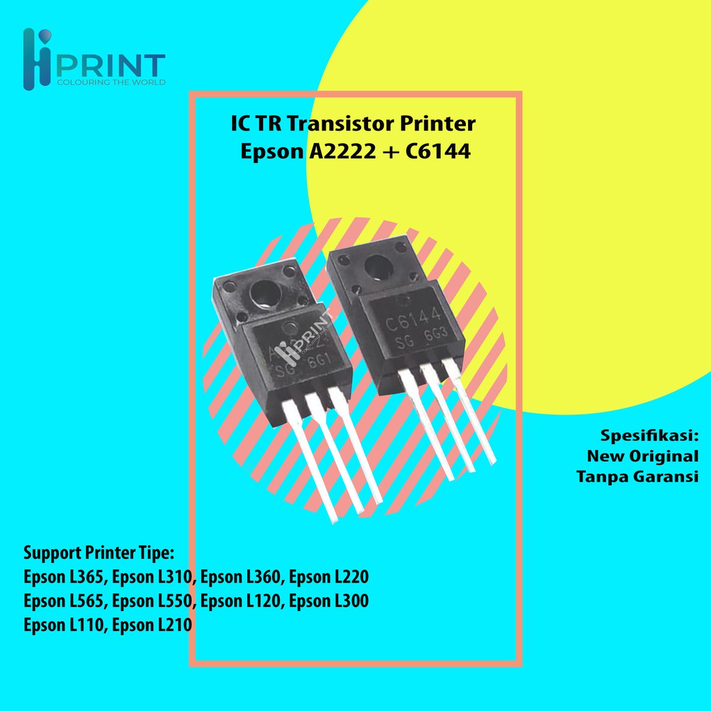 Jual IC TR Epson A2222 + C6144 Transistor Mainboard Printer L110 L120 ...