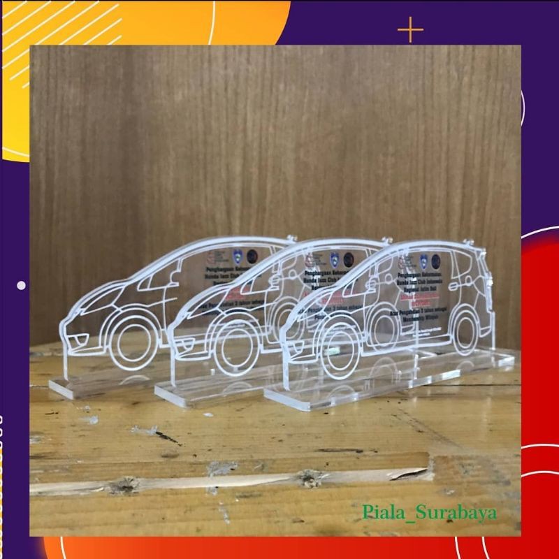 Jual Piala Mobil Akrilik Custom Sehari Jadi | Shopee Indonesia
