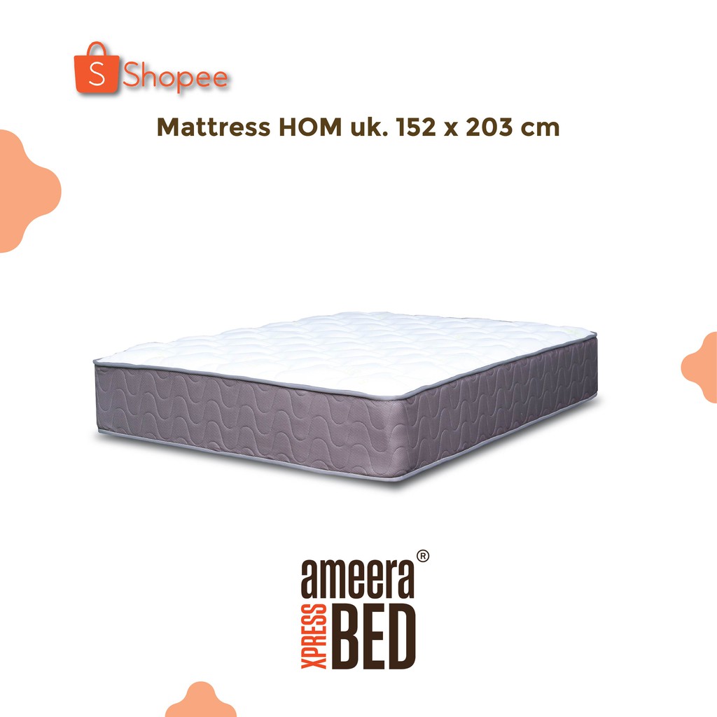 Jual Kasur Spring Bed Ameera HOM Ukuran 152x203 | Shopee Indonesia