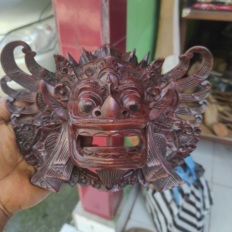 Jual TOPENG BARONG DARI KAYU SWAR UKURAN 20 CM | Shopee Indonesia