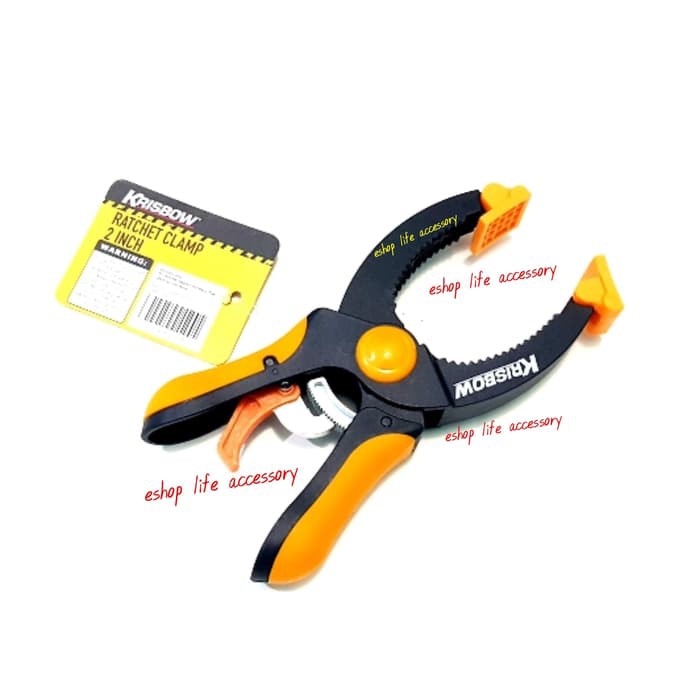 Jual RF057 KRISBOW ratchet clamp 2 inch penjepit kayu besi klem ragum ...