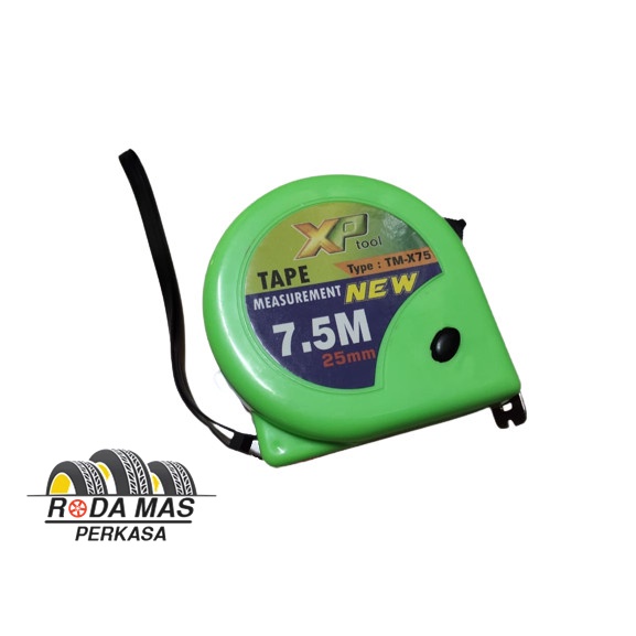 Jual Meteran 7.5M Manual Stop / Measuring Tape 7,5 Meter XP Tool Model Deli RMP | Shopee Indonesia