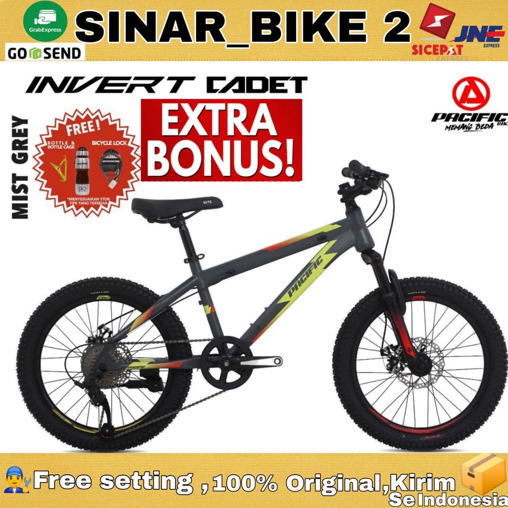 Jual Sepeda Gunung MTB PACIFIC INVERT CADET Uk. 20 Inch 9 Speed ...