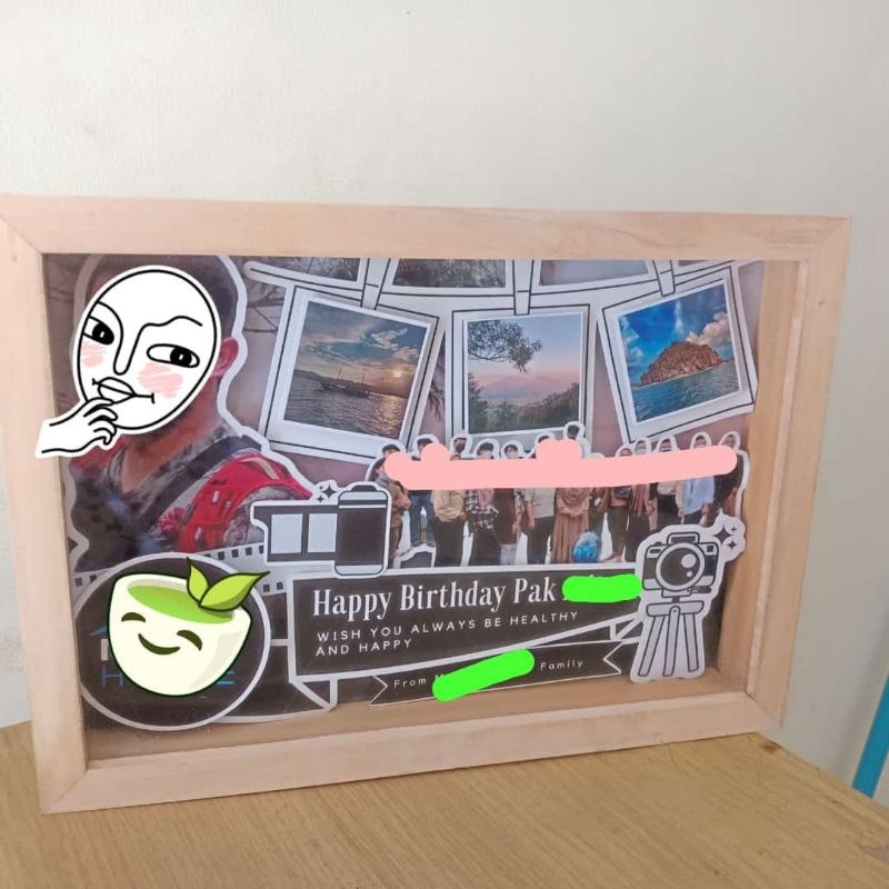 Jual [KADO/HADIAH Ultah/Sekolah/Kantor] Risyamel.co Pop Up Frame / 3D ...