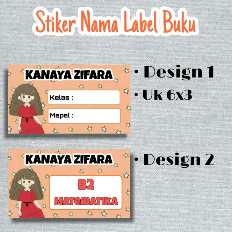 Jual Stiker label buku nama murah meriah label buku sekolah | Shopee ...