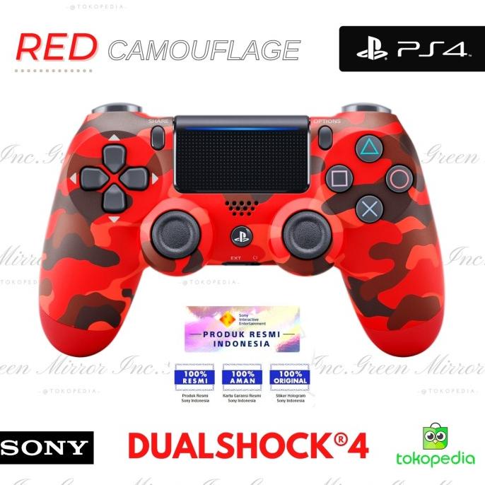 Jual DUALSHOCK 4 : RED CAMO | stick stik bd ps4 ps 4 original ori mesin ...
