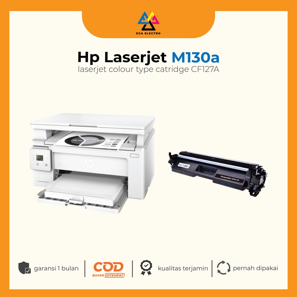 Jual printer hp laserjet m130a printer fotocopy mini - printer hitam ...