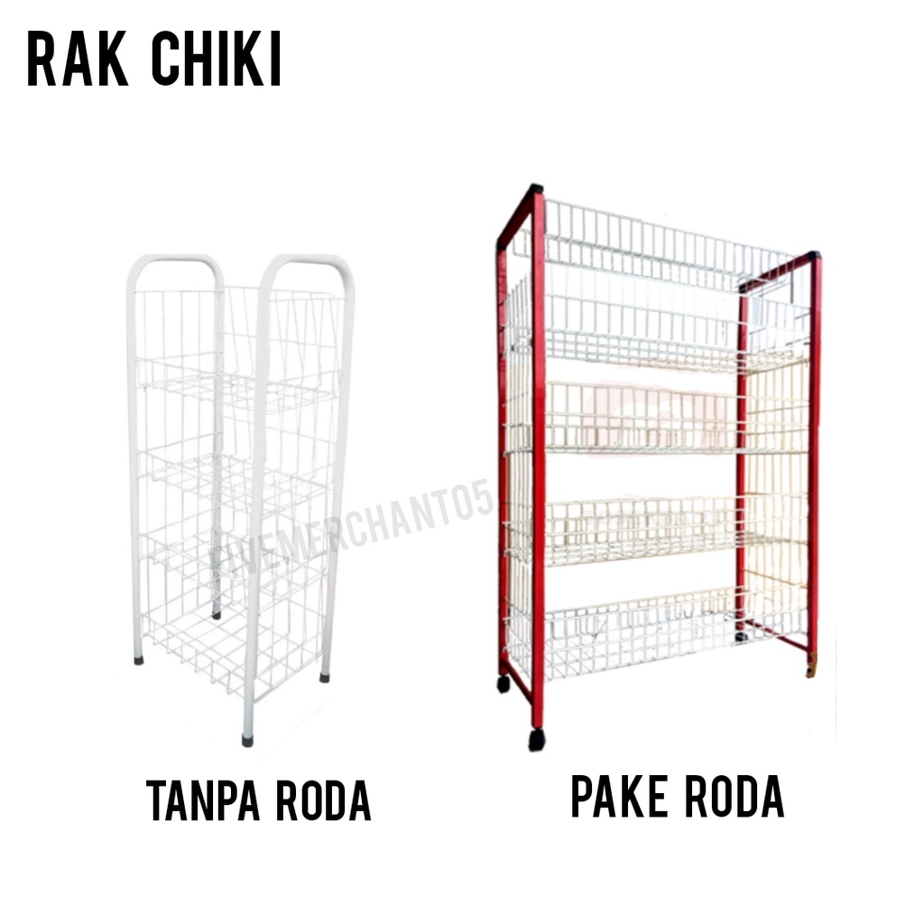 Jual Rak Chiki Snack Indah Display Susun 4 Rak Serbaguna Susun 4 Rak ...