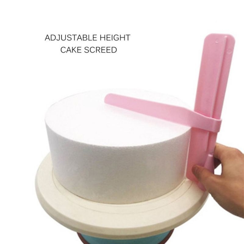 Jual Adjustable cake scraper / alat pengukur perata cream fondant ...