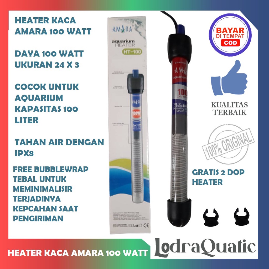 Jual HEATER ATAU PENGHANGAT KACA AMARA HT-100 DAYA HEATER 100 WATT ...