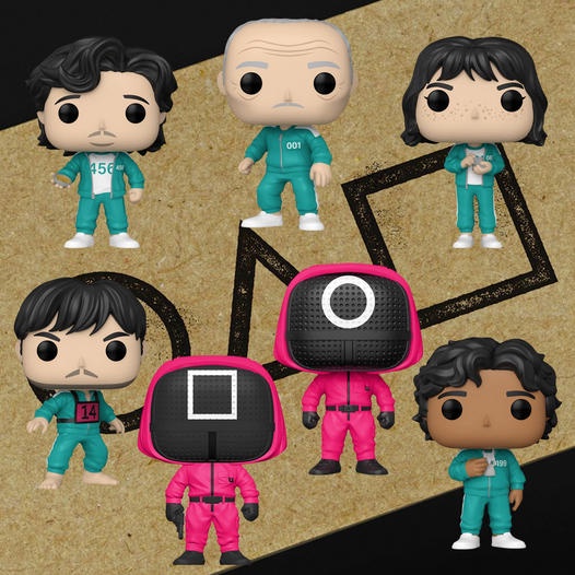 Jual ORIGINAL Funko POP! Squid Game Red Soldier Square Circle Mask ...