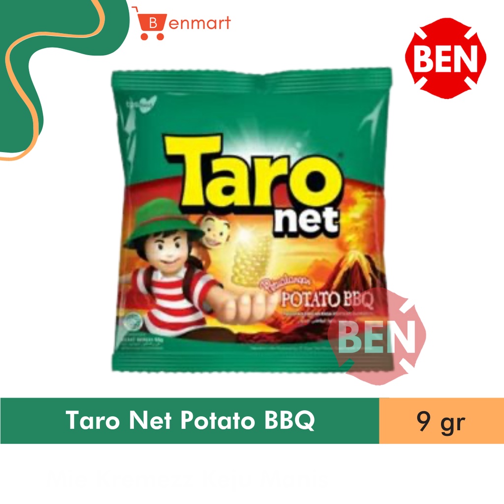 Jual Snack Taro Net Potato BBQ 8g 8gr 8 g gr - Dus Grosir Murah Chiki ...