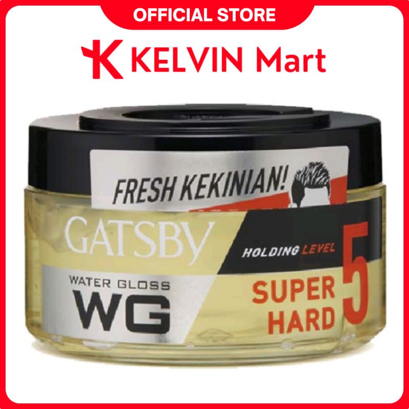 Jual Minyak Rambut GATSBY Water Gloss Super Hard (kuning) pck 150g ...