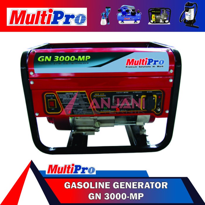 Jual MESIN GENSET LISTRIK BENSIN 2500 WATT 2.5 KW MULTIPRO GN 3000-MP ...