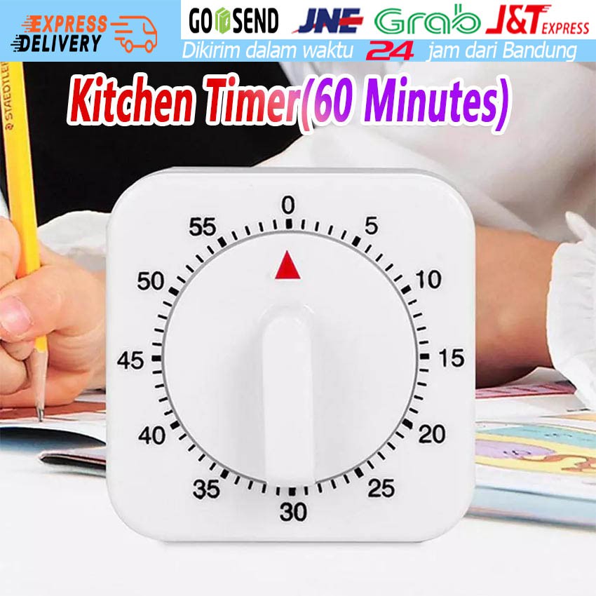 Jual Kitchen Cooking Timer Analog / Timer Lab Alarm Masak Manual ...
