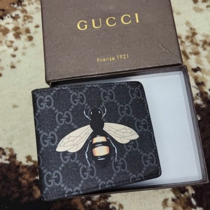 Jual E0440F Dompet Pria Gucci Motif Bee/Lebah - Coklat Fv0101 | Shopee ...