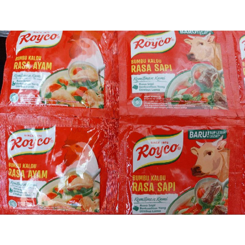 Jual ROYCO BUMBU KALDU RASA AYAM DAN SAPI 8g | Shopee Indonesia