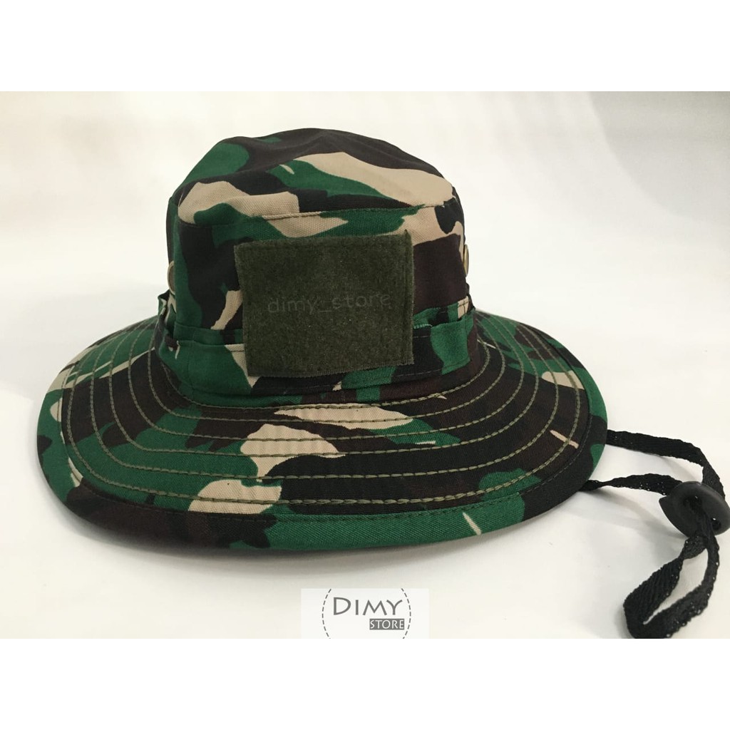 Jual Topi Rimba Loreng Malvinas TNI bahan VELBED | Shopee Indonesia