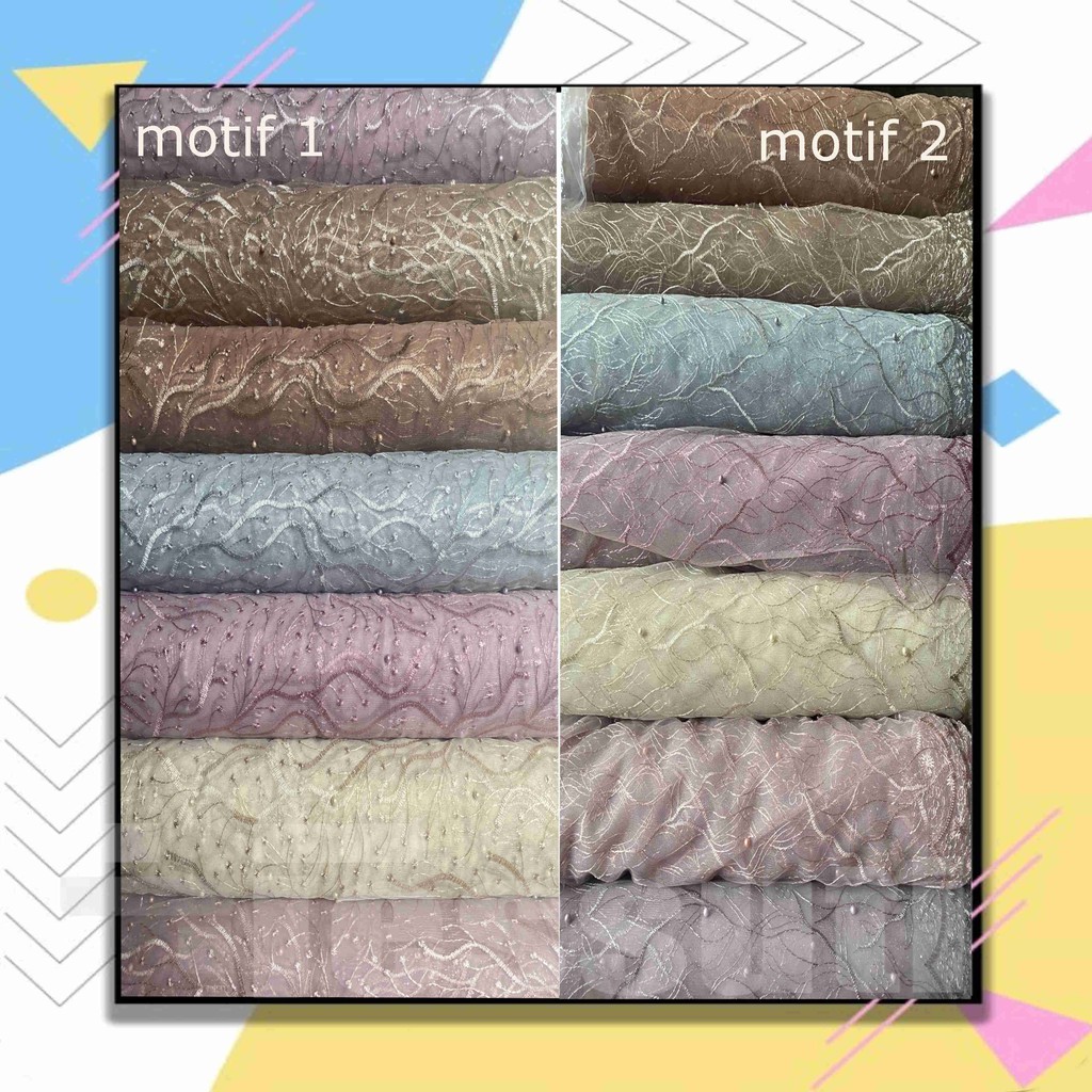 Jual KAIN TILE AKAR MUTIARA CORAK 1 | Shopee Indonesia