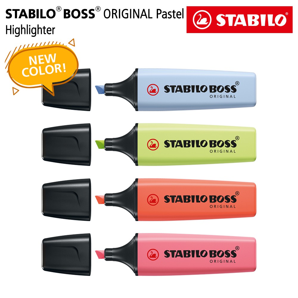 Jual STABILO Set 4 - BOSS Pastel Edition New Colors / Highlighter ...