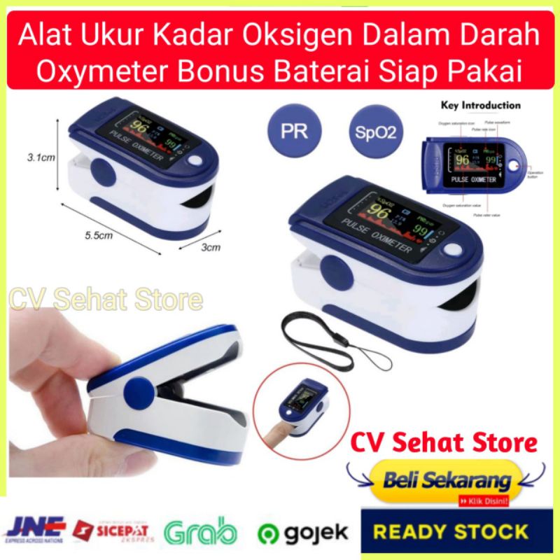 Jual Alat Ukur Oksigen Dalam Darah Pulse Oximeter Pengukur Kadar ...