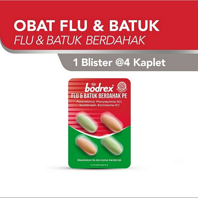 Jual Bodrex flu batuk tablet 1 blister 4 tablet | Shopee Indonesia