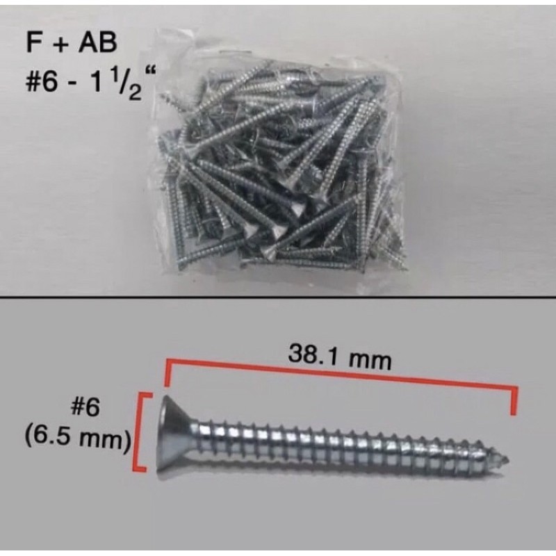 Jual (#6 x 4 cm) Tapping Screw Sekrup Skrup Kayu FH + (100 PCS ...