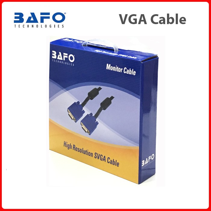 Jual Cable Vga Bafo 10M 15 pin gold Hd 768p for Monitor-projector 10m3030-V1 - Kabel vga Hd15 10 ...