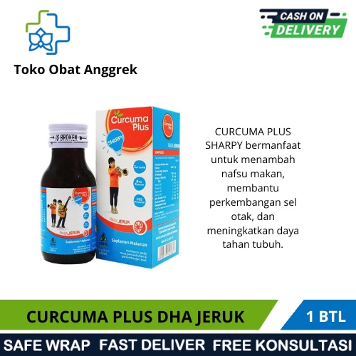 Jual CURCUMA PLUS DHA JERUK 60 ML/VITAMIN DAYA TAHAN TUBUH/NAFSU MAKAN ...