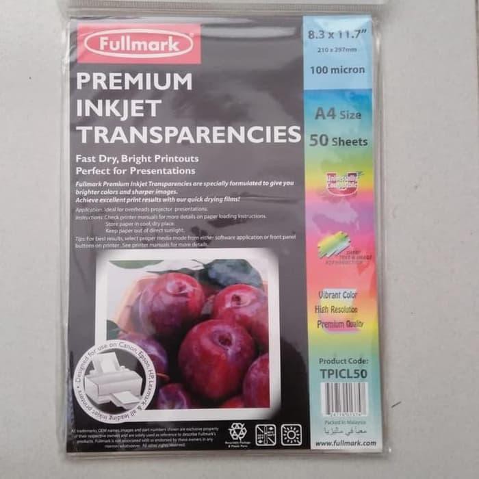Jual Kertas / Transparencies - Fullmark Premium Inkjet Transparencies ...