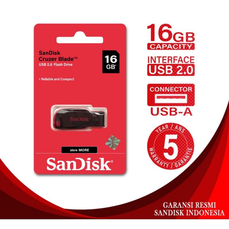 Jual FLASHDISK SANDISK 16GB | Shopee Indonesia