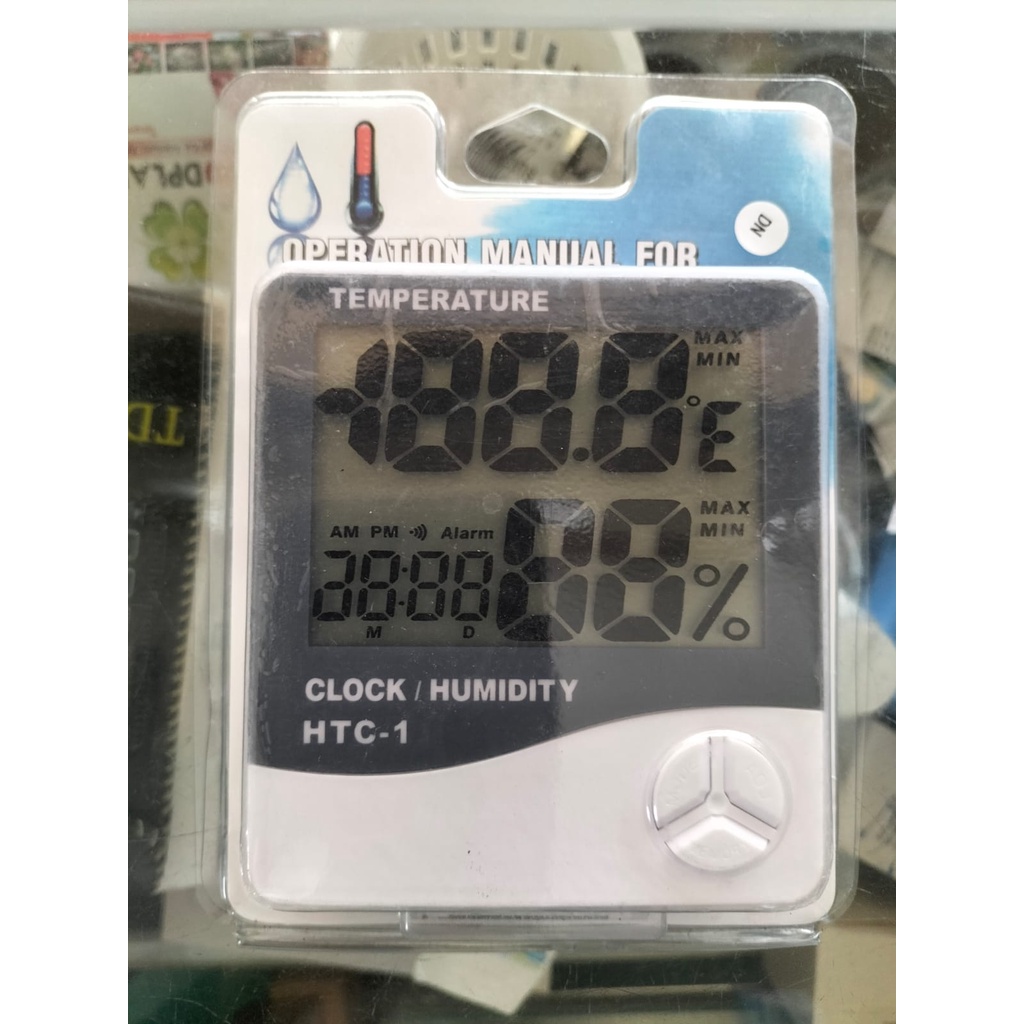 Jual Termometer digital pengukur suhu higrometer digital HTC-1 ...