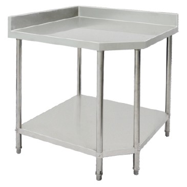Jual GETRA Stainless Steel Corner Work Table ZJGZT-9090 2 Rak ...