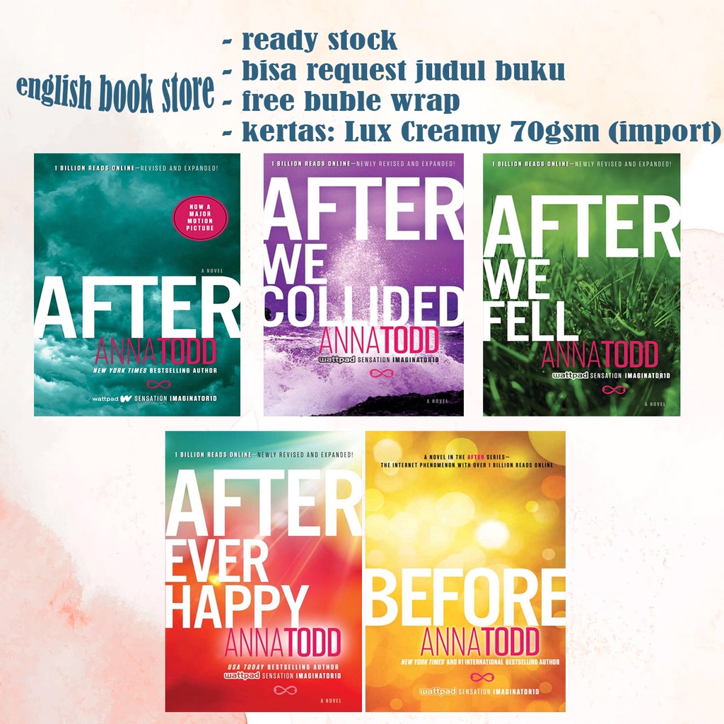 Jual The Complete After Series Collection 5 Books Box Set by Anna Todd ...