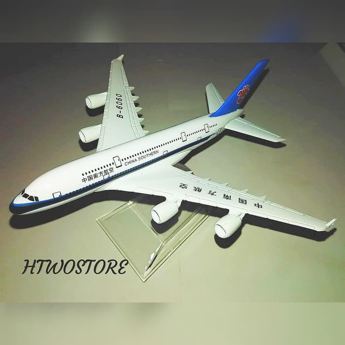 Jual Mainan Die Cast Pesawat CSAIR China Southern Airlines Airbus A380 ...
